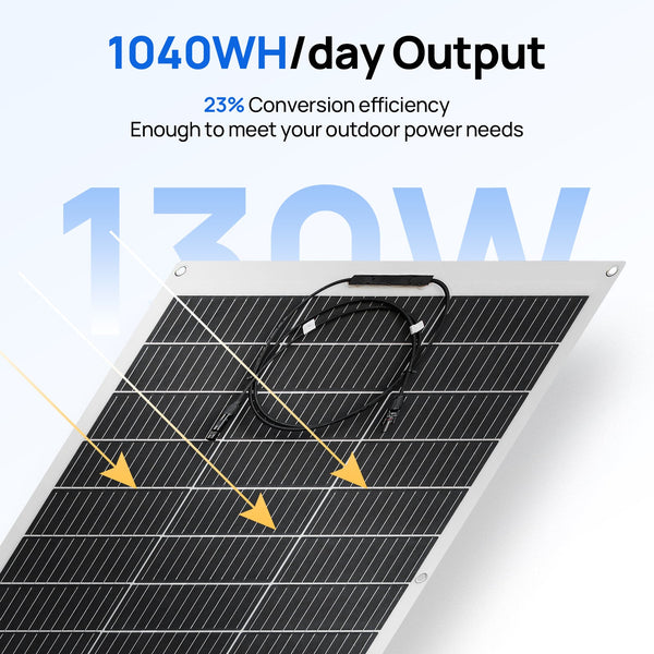 130W 12V Flexible Mono Solar Panel | ECO-WORTHY – eco-worthy-ca