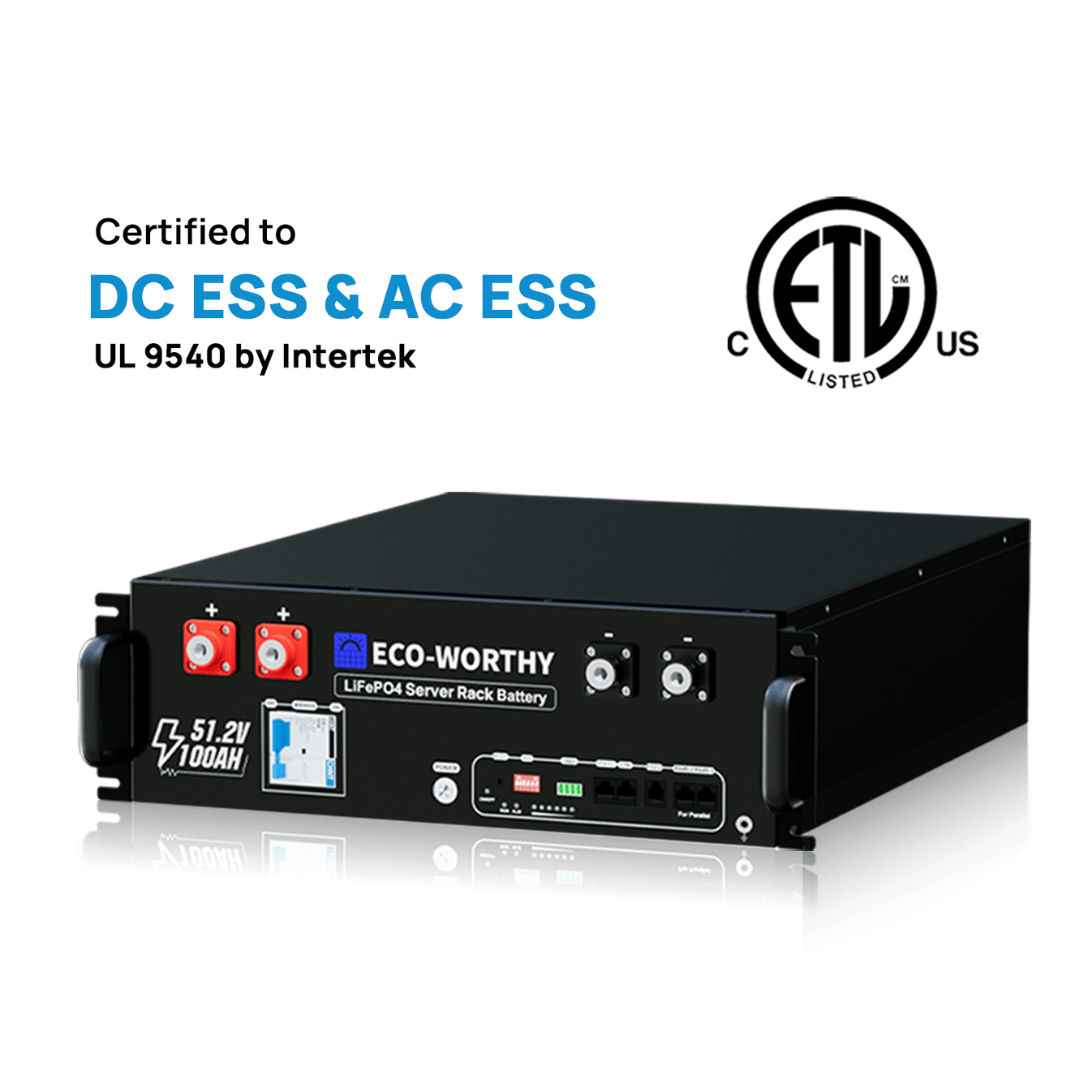 Eco-Worthy Cubix100 | 48V 100Ah LiFePO4 Server Rack Battery – eco-worthy-ca